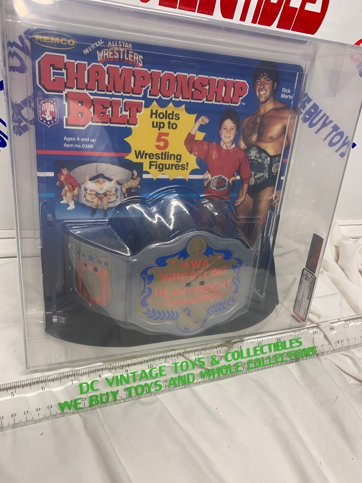 Vintage 1985 Rick Martel AWA Remco Toy Championship Belt AFA 80+ WOW ...