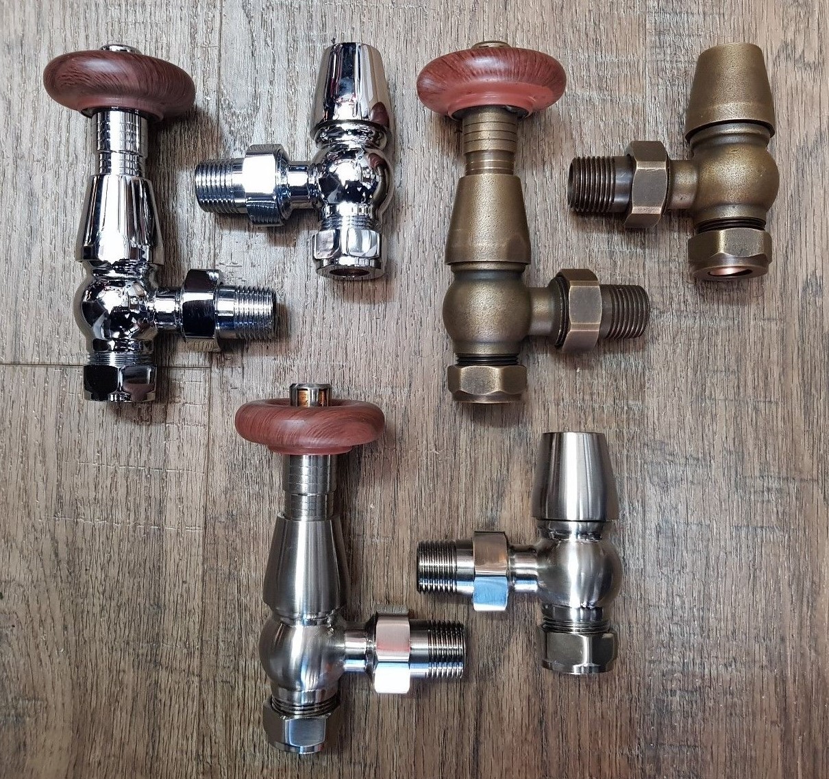 Traditional Antique Thermostatic Radiator Valves for Cast Iron Rads TRV ...
