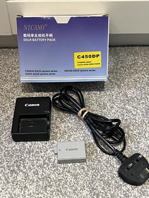 Official Canon LC-E5E Battery Charger with LP-E5 Battery & Nicano ...