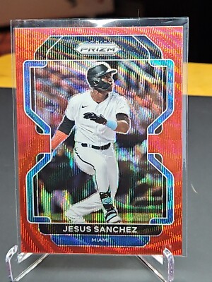 JESUS SANCHEZ /99 RED WAVE 2022 Panini Prizm Baseball #162 Tier II ...