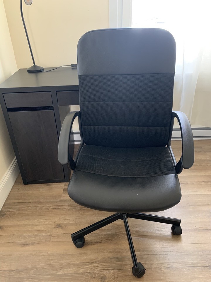 IKEA MICKE Desk - Black-Brown | eBay