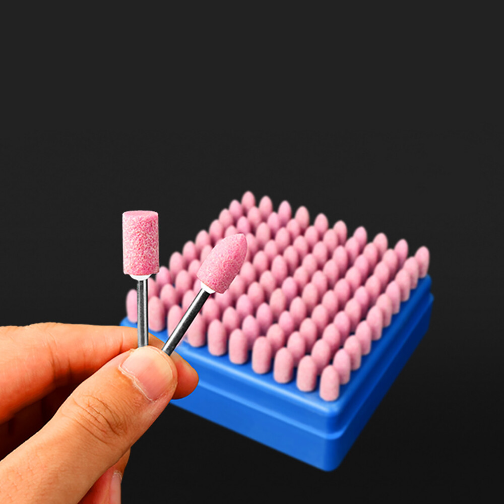 100x Abrasive Mounted Point Grinding Stone Bit Set For Dremel Drill ...