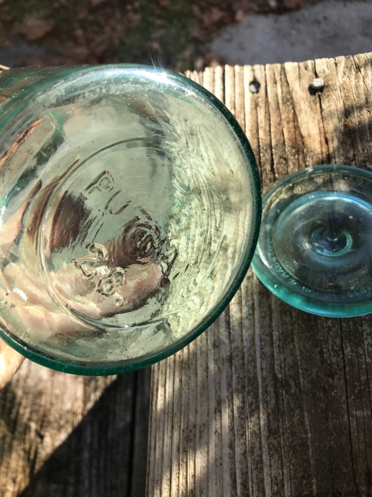 RARE LIGHTNING APPLE AQUA GREEN UNUSUAL MISPRINT EMBOSSING EARLY FRUIT ...