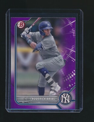 RODERICK ARIAS 2022 BOWMAN DRAFT PURPLE PARALLEL 227/250 | eBay