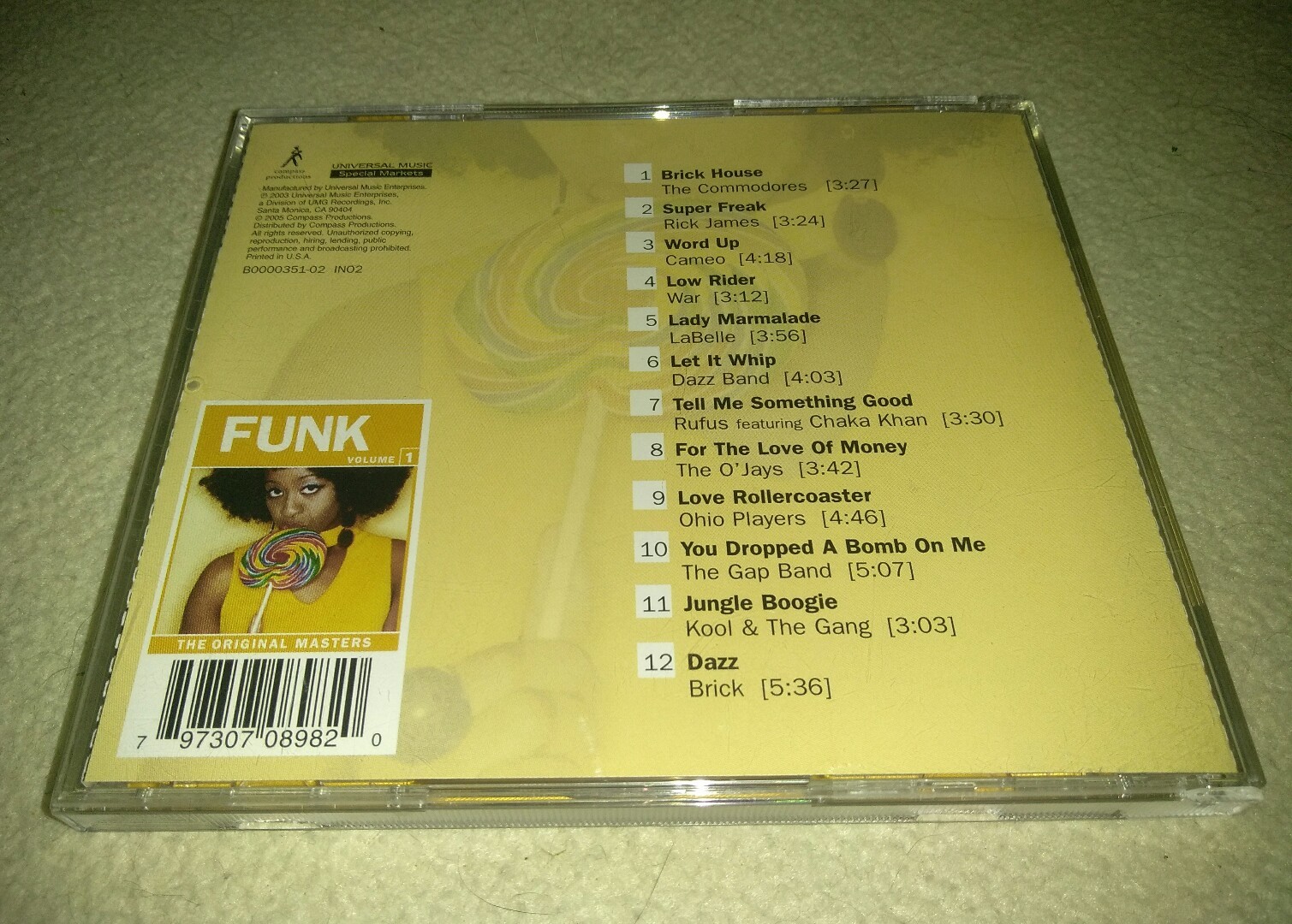 Various Artists : Funk 1 Original Masters CD | eBay