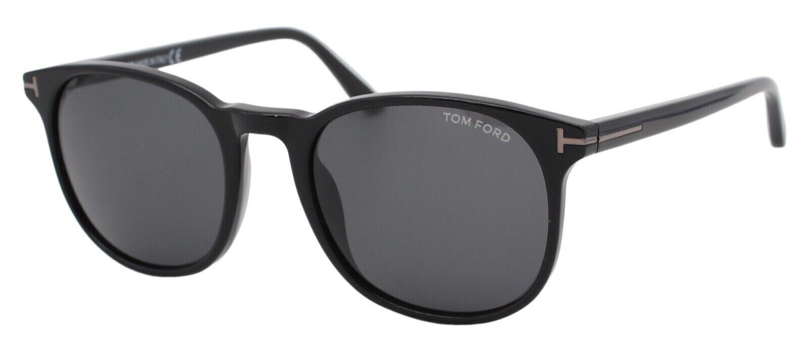 NEW TOM FORD ANSEL TF858-F-N 01A BLACK/GREY SMOKE LENS AUTHENTC ...