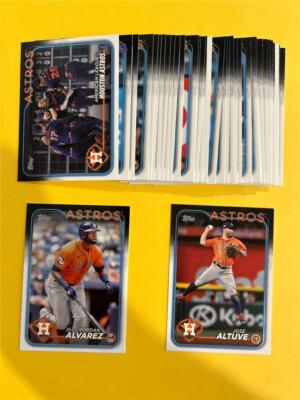 2024 Topps Houston Astros Team Set Series 1 2 Update 35 Cards | eBay