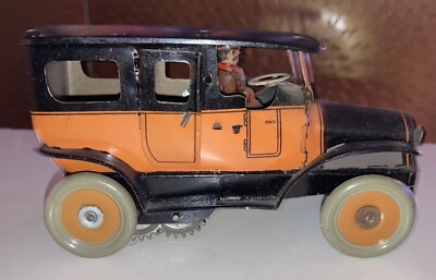 Antique 1920s Orobr Taxi Cab Car 131 Litho Driver Wind Up Germany | eBay