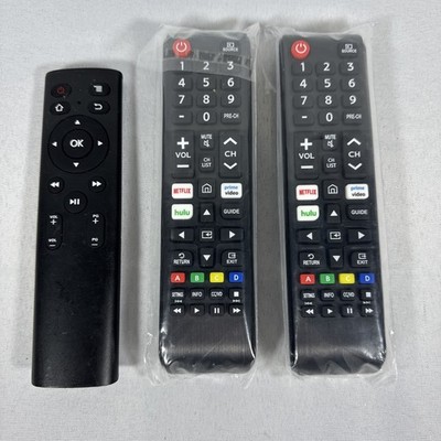 Lot of 3 TV Remotes – 2 New Sealed Samsung Smart Remotes + 1 Generic ...