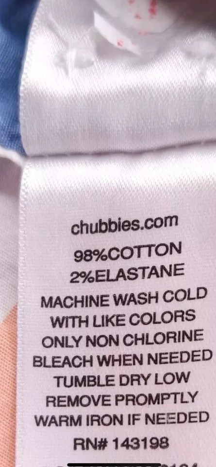 Chubbies XL Friday Button Front Shirt Colors of The Wind Stripe Retro ...