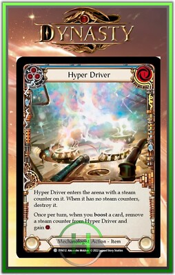 Hyper Driver Blue - FAB:Dynasty - DYN112 - Carte Officielle Anglaise NM/M | eBay