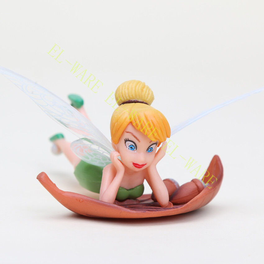 6 Pcs Disney Tinker Bell Fairies Princess Pvc Figure Model Doll Play