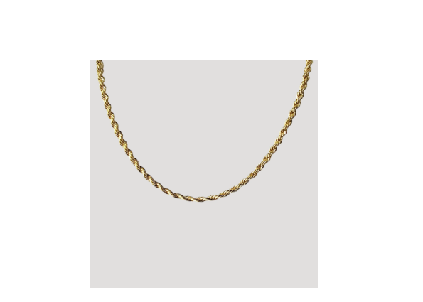 14kt Gold Chain Necklace Elegant Necklace with Cross Pendant for men ...