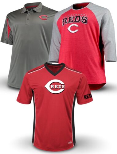 3 Mens Cincinnati Reds Shirts, Embroidered Logo & Polo, Long Sleeve ...