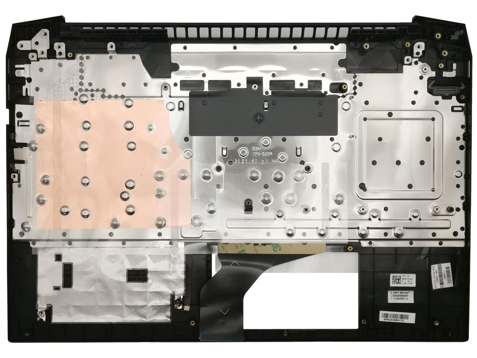 Genuine HP Gaming 15-EC Palmrest Cover Keyboard UK Black Backlit L72597 ...