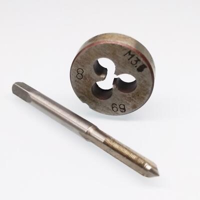 US Stock HSS M3.5 x 0.35mm Tap & M3.5 x 0.35mm Die Metric Thread Right ...