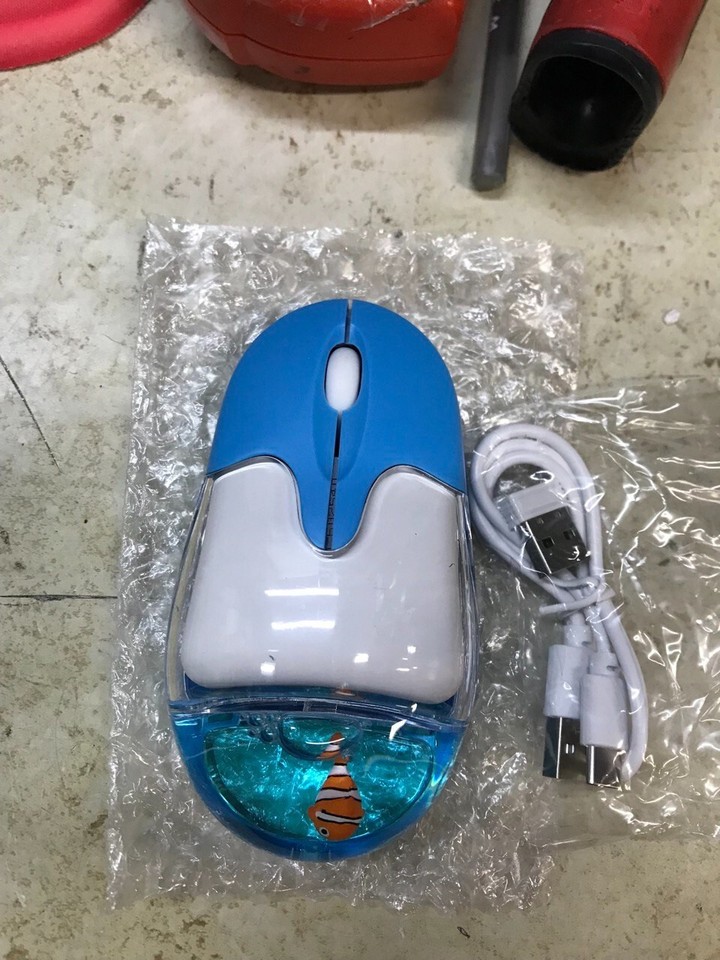 Frutiger Aero Y2K Aqua Mouse, Clownfish Design, Light Blue, Wireless | eBay