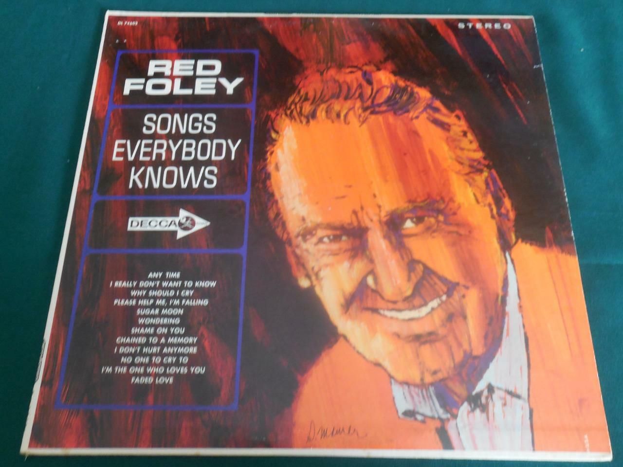 Red Foley Record/vinyl NM - Songs Everybody Knows - Decca | eBay