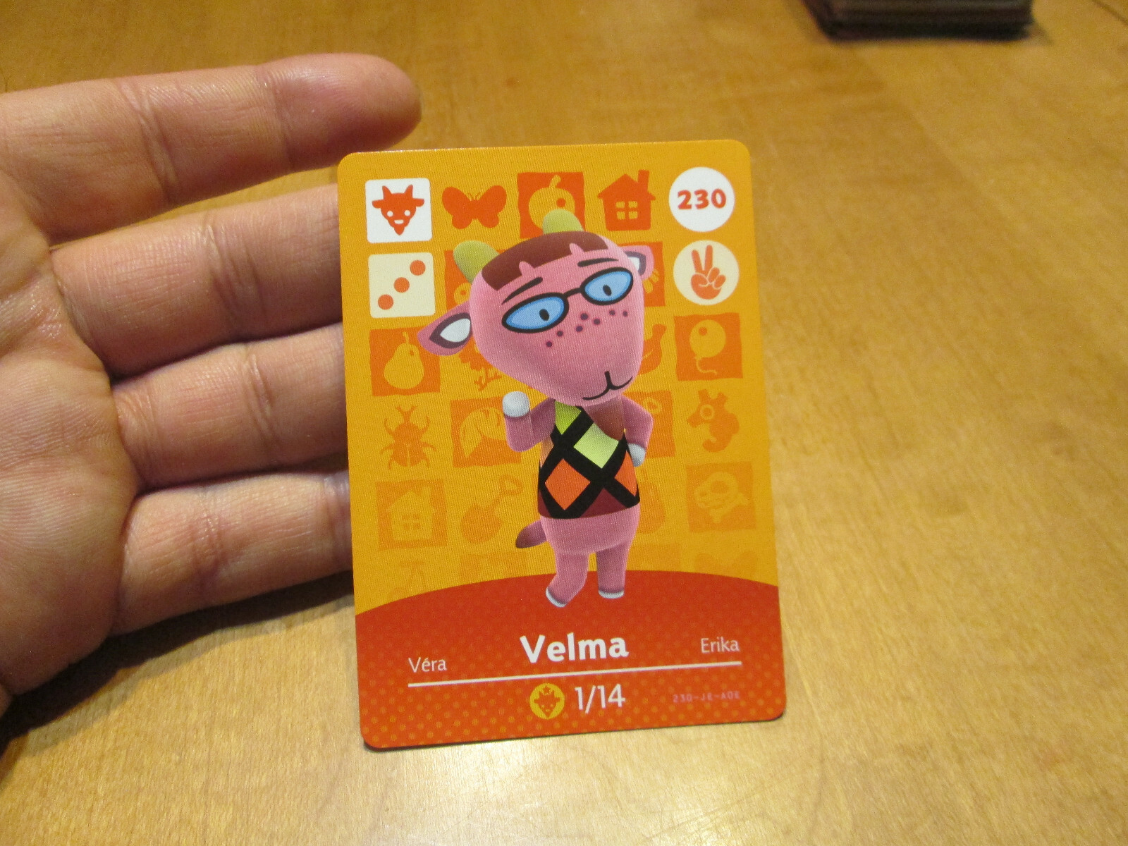 VELMA # 230 Welcome To Animal Crossing New Leaf Horizons AMIIBO Card ...