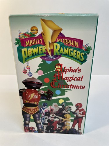 Mighty Morphin Power Rangers Alpha's Magical Christmas Vintage VHS | eBay