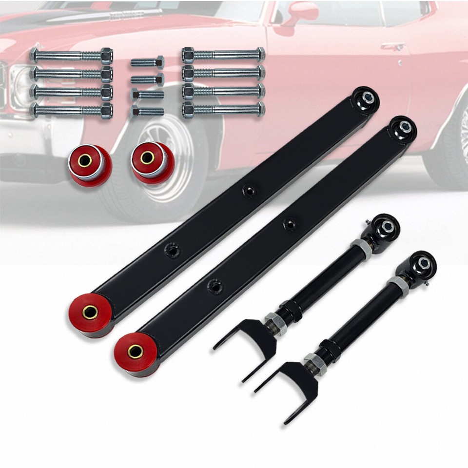 Upper Lower Rear Trailing Arms Control Arms Kit Fits GM A Body 1964 ...