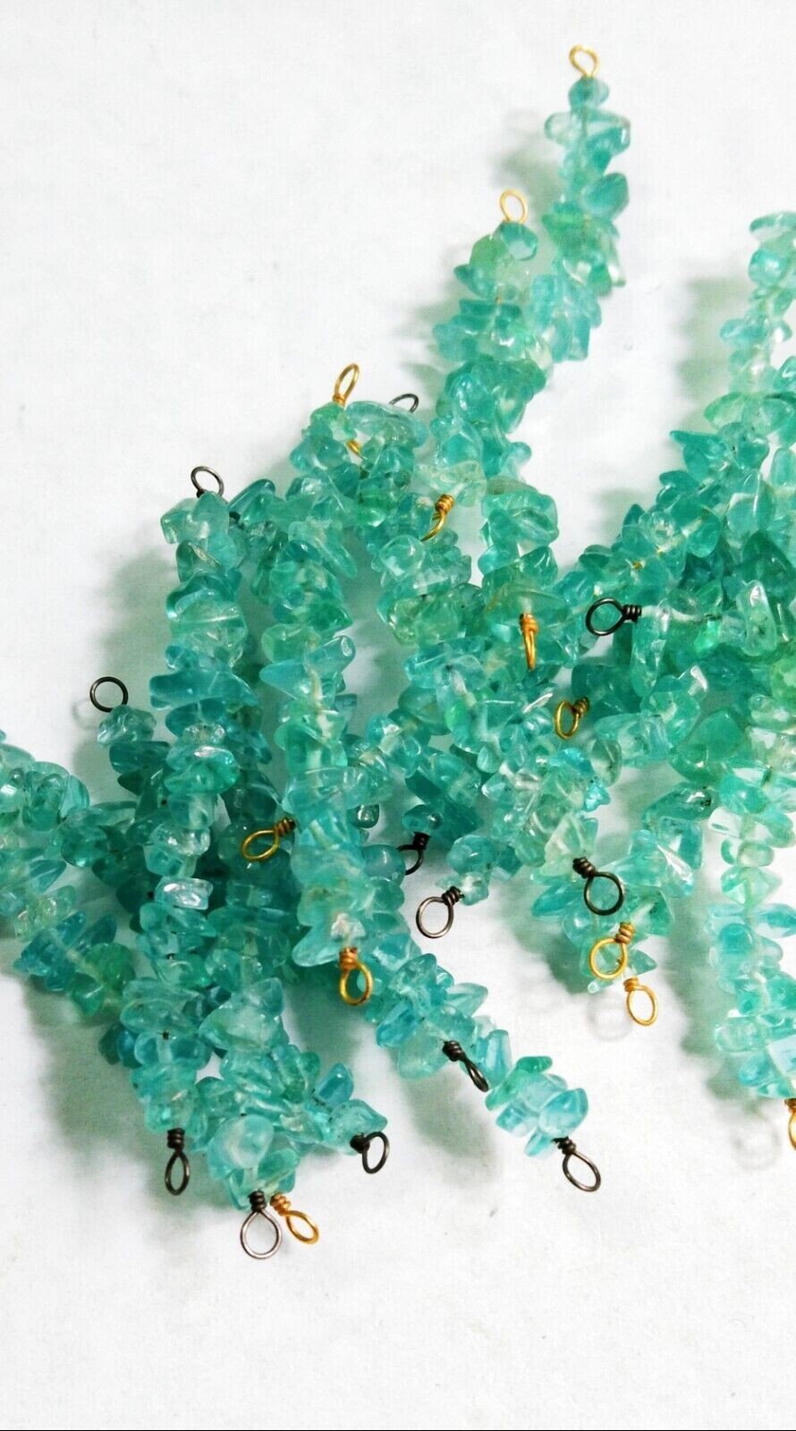 Apatite 3-5mm Chip Nugget Uncut Smooth Natural Loose Gemstone Beads 20 ...