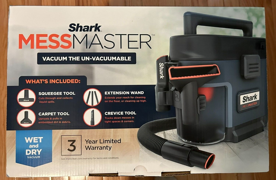 NEW Shark MessMaster Mess Master 1 Gallon Portable Wet/Dry Vacuum for ...