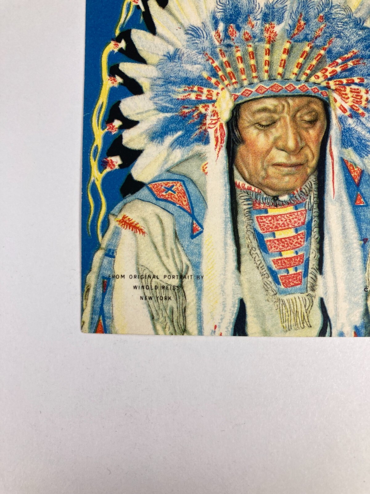 Winold Reiss Trade Card Phillips Bread Homegun Blackfoot Native ...
