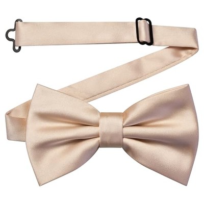 Branduce Solid Color Pre-tied Bow Tie Quality Adjustable Bowtie for ...