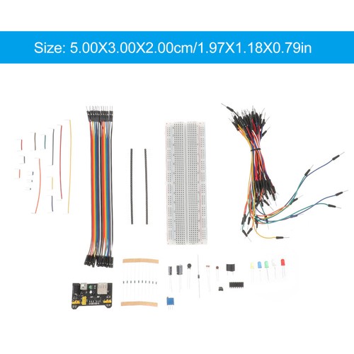 4 Sets Electronic Components Kit Breadboard Jumper Ribbon Cables | eBay UK