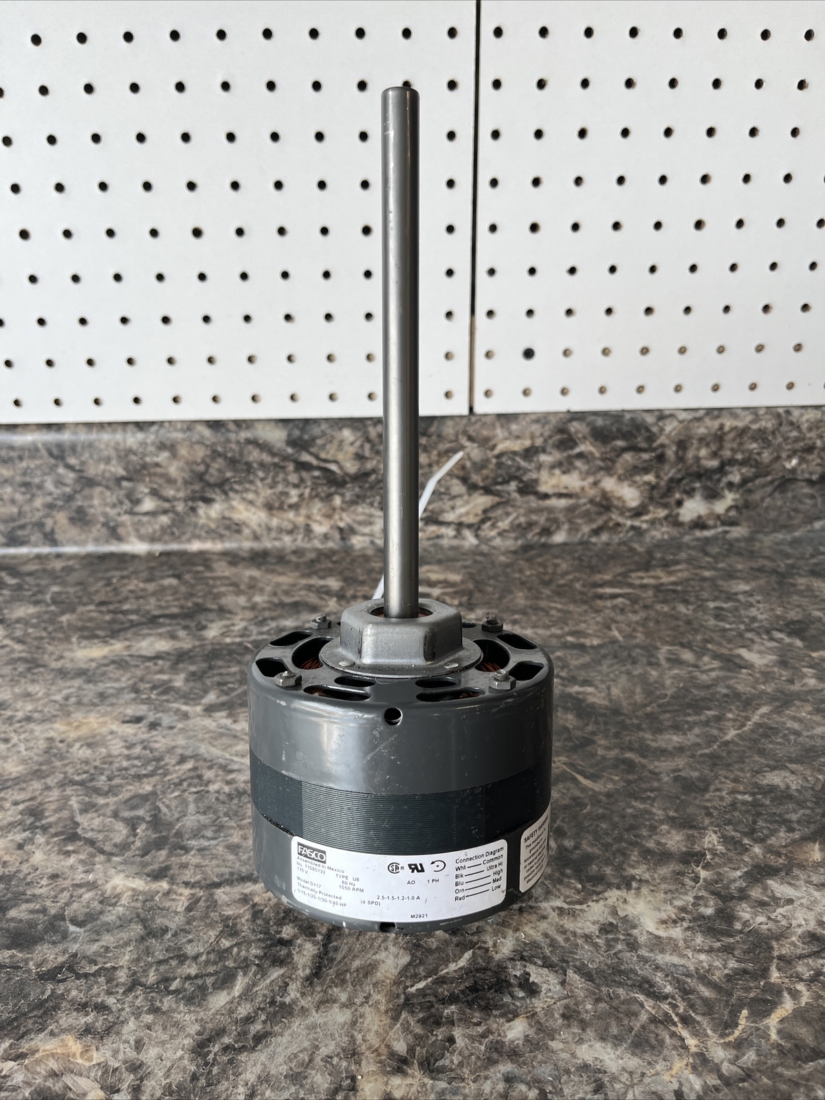 D117 Fasco 1/15Hp 115V 1550Rpm 4Spd Motor OEM D117 Tested And Cleaned ...