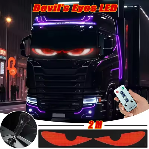 78inch Devil Eyes Light for Car LED Display Screen Truck Windshield ...