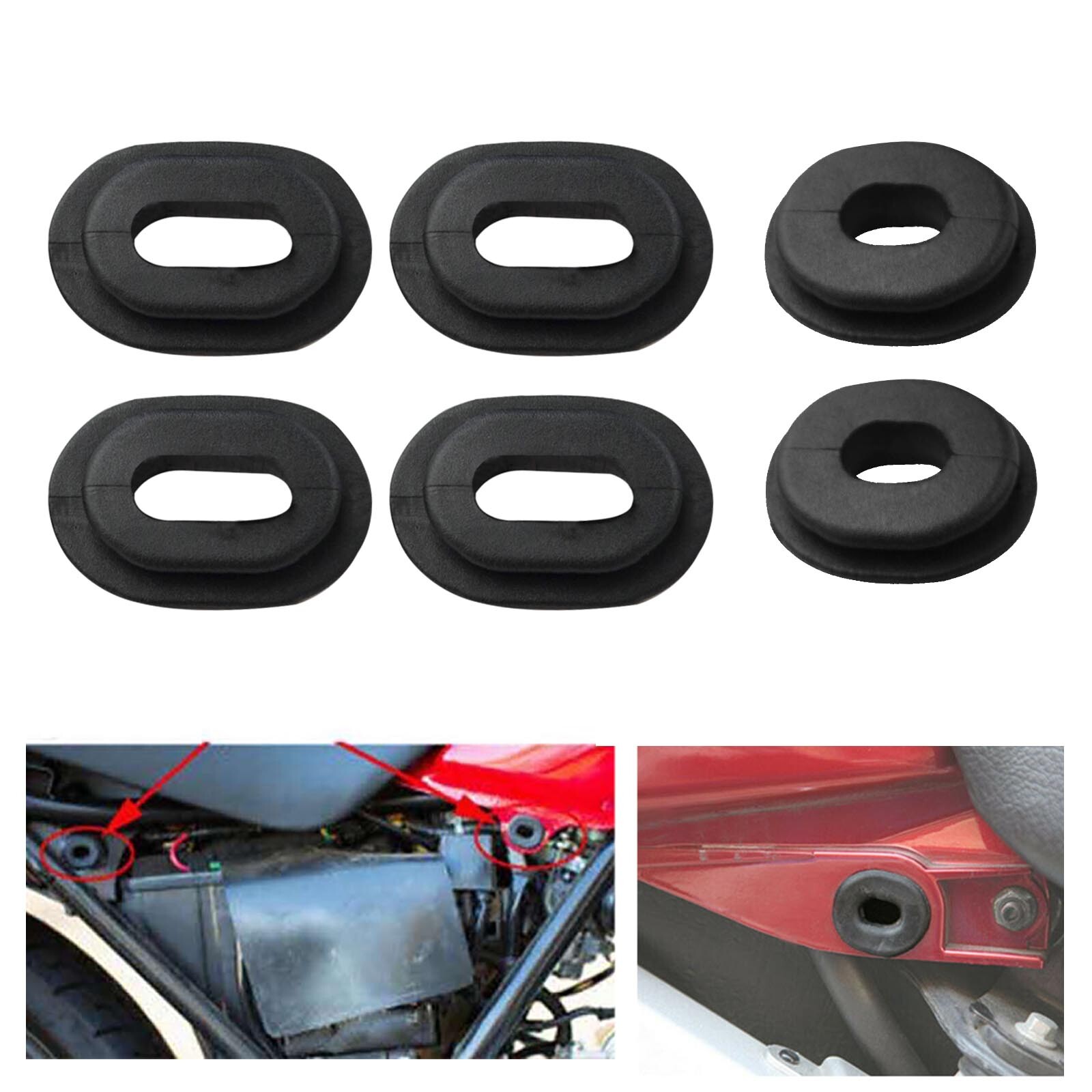 Side Cover Panel Rubber Grommet Set 83551-300-000 For Honda CB/CL/SL ...
