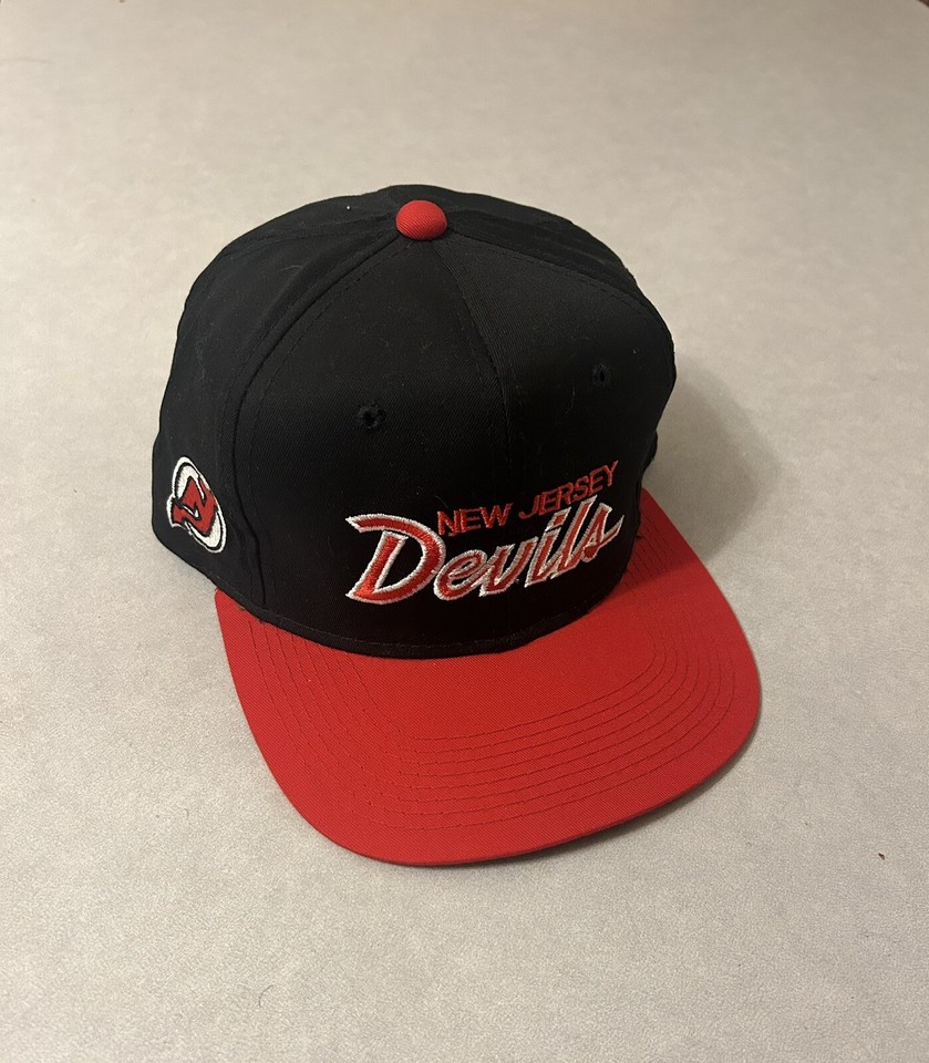 Vtg 90’s Sports Specialties New Jersey Devils NHL Twill Script Logo ...
