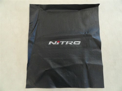 TRACKER NITRO BLACK VINYL SILVER UPHOLSTERY SKIN W/ LOGO 14" X 16 1/4 ...