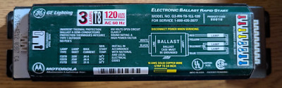 GE Lighting G3-RN-T8-1LL-120 Electronic Ballast Rapid Start | eBay