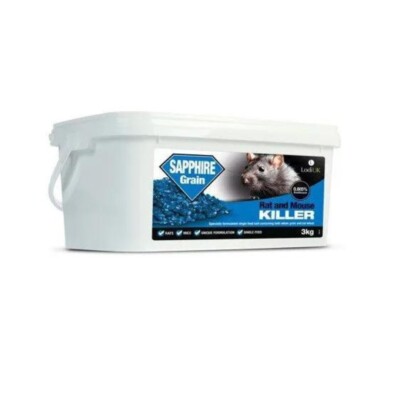 Lodi Sapphire Grain 25 Rat & Mouse Bait Killer Poison 3kg Tub ...