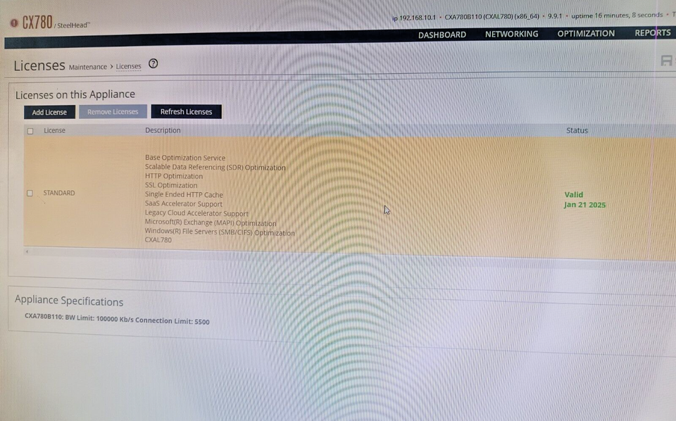 Riverbed Steelhead CX-780, CXA-00780-B110 Network Application Accelerator | eBay