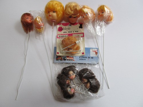 12 Vintage Doll Head Picks - Assorted | eBay