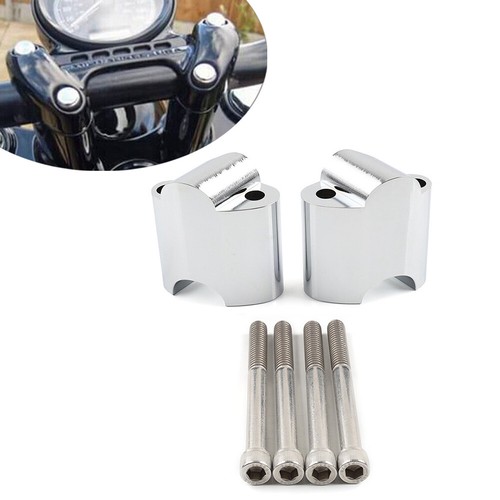 Rise 2'' Handlebar Risers Mount Extension Kit For Harley Sportster 48 ...
