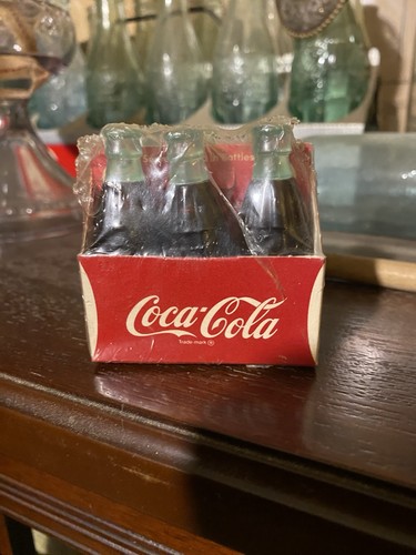 Vintage miniature toy Coca-Cola bottles six pack black Mountain NC | eBay