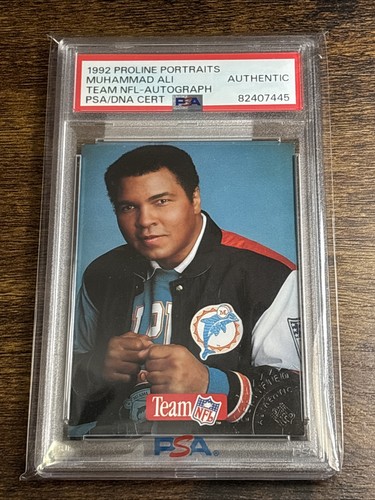🥊 1992 Proline Portraits Muhammad Ali Auto Stamped PSA Authentic 🥊 | eBay