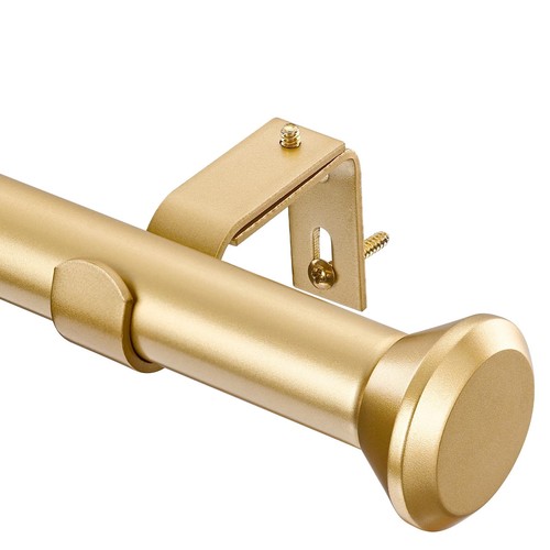 Heavy Duty Curtain Rods for Windows 66 to 120 Inches, Gold Curtain Rods ...