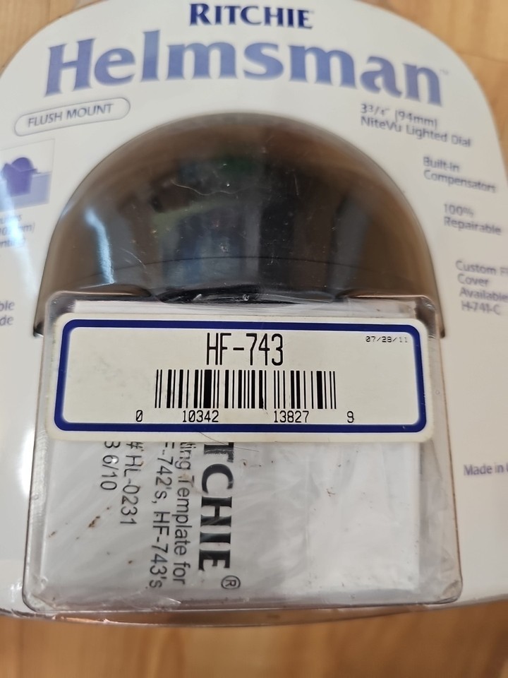 👍🏽 💵Ritchie HF-743 Helmsman Combidial Compass Flush Mount Black Boat Sailboat | eBay