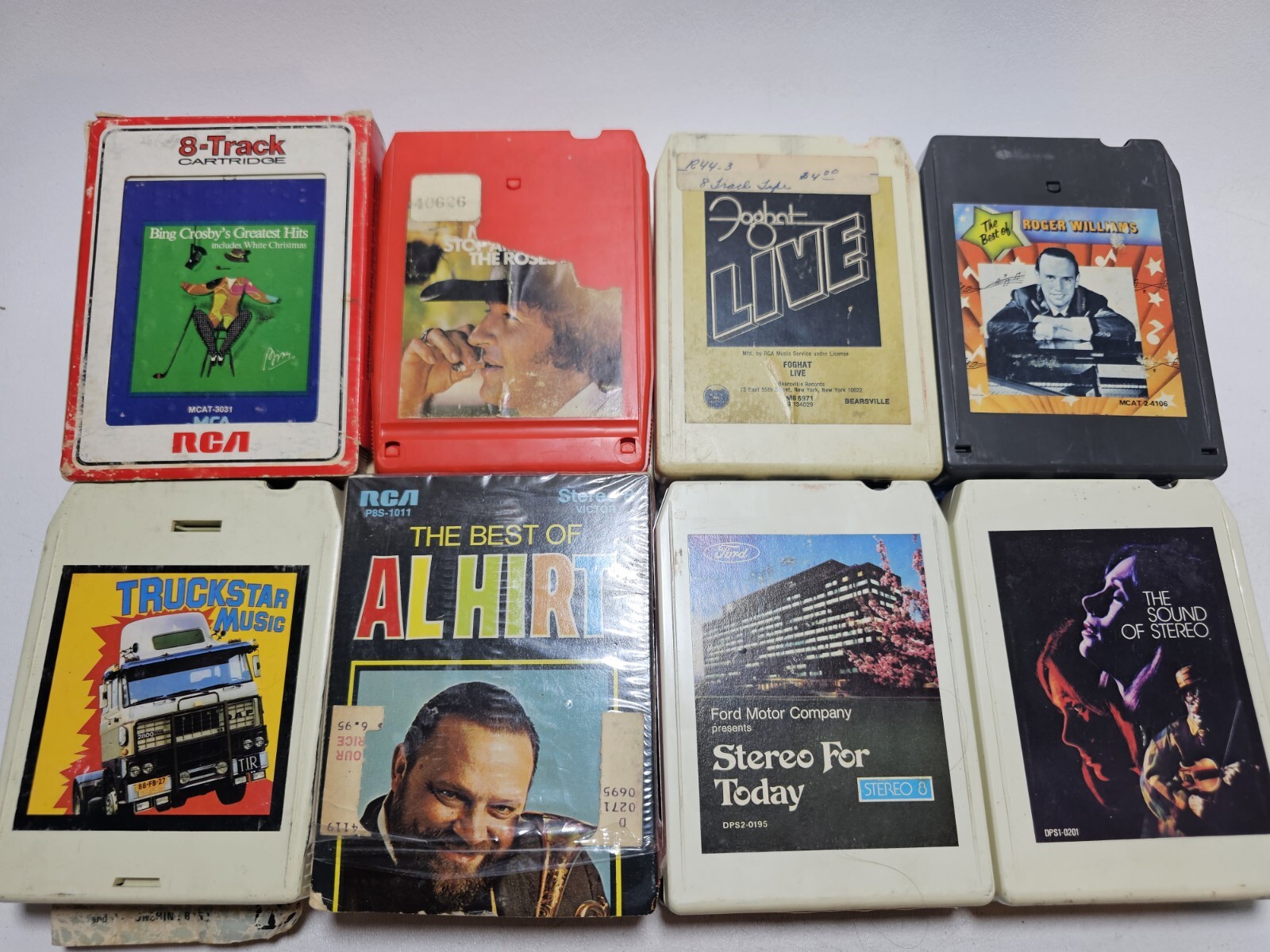 8 TRACK COLLECTION TAPES LOT OF 26 TAPES Various Genres Untested Sold ...