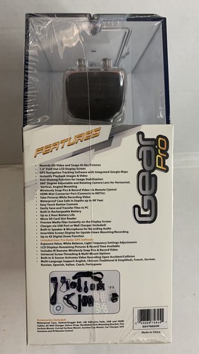 Gear Pro Ryder Action Camera + GPS, Hi-Resolution Full 1080p HD Video ...