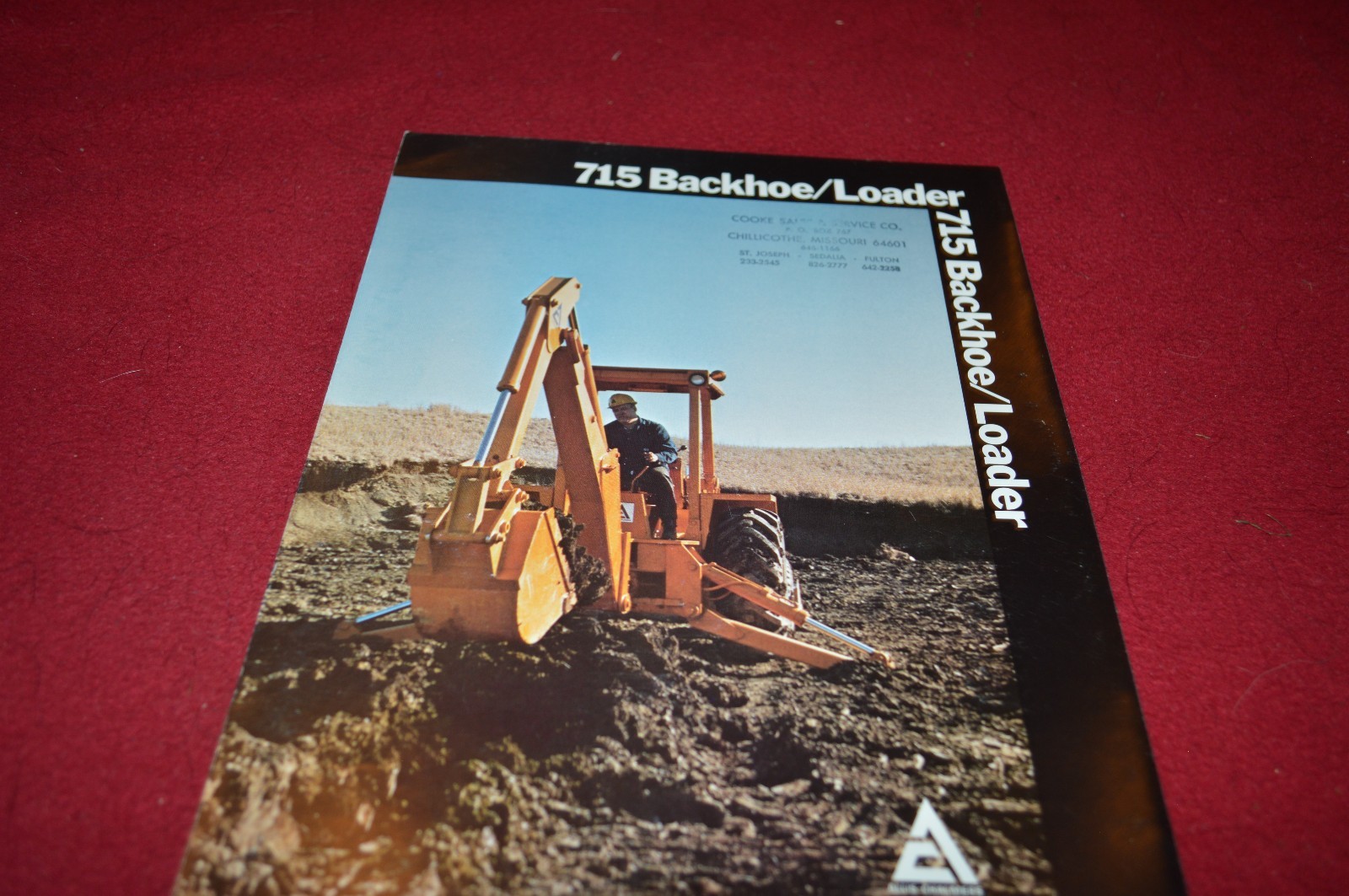 Allis Chalmers 715 Backhoe Dealer's Brochure YABE13 ver2 | eBay