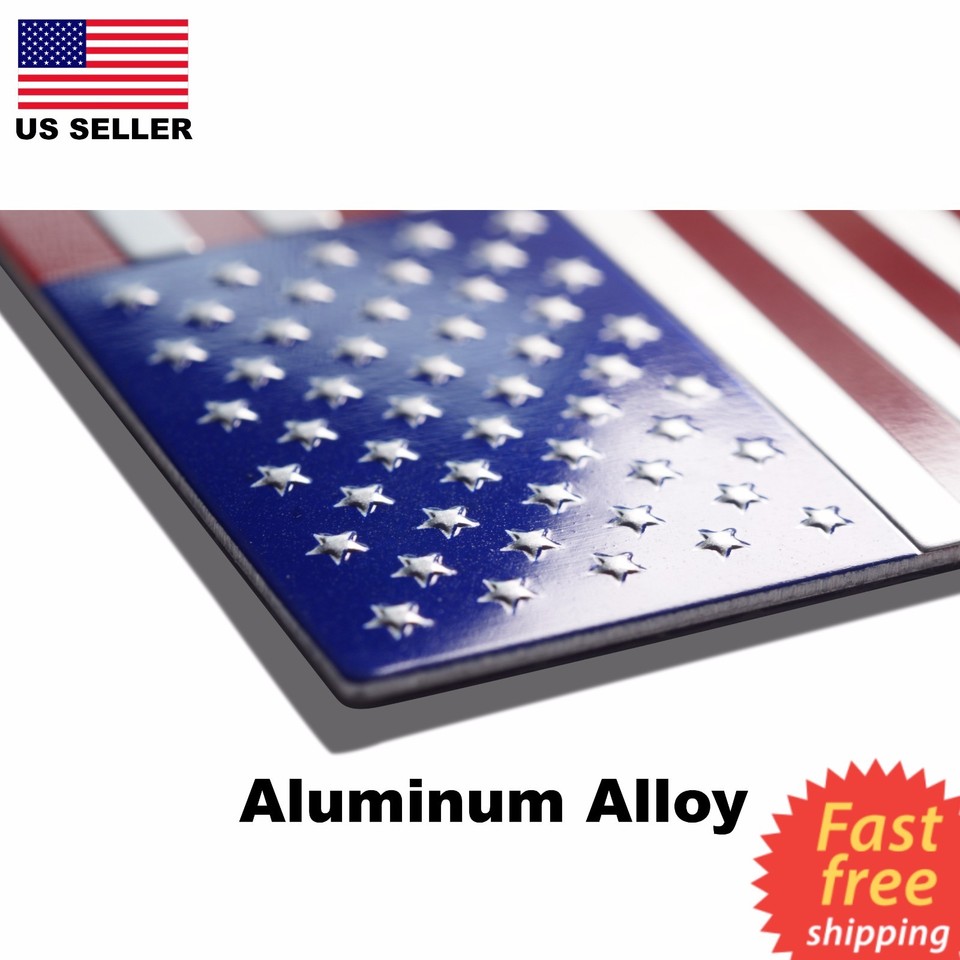 3D METAL American Flag Sticker Emblem Decal For Car, Auto, Truck 3.25 ...