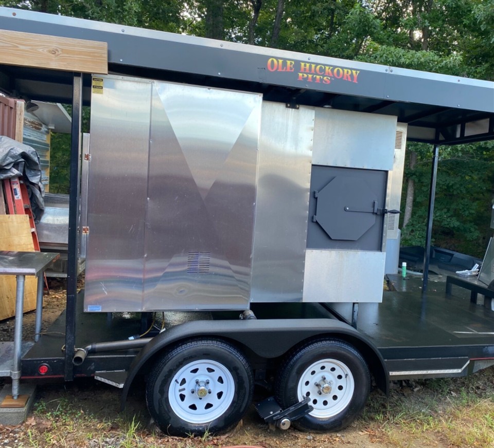 Ole Hickory EL-ED/X Trailer Mounted Smoker Commercial Kitchen Propane ...