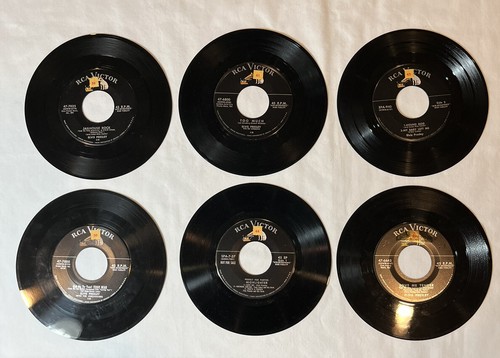 Set of 6 Elvis Presley 45 RPM Records, Including a Rare Promo ...